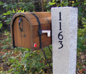 Granite Mailbox Posts - Swenson Granite Works