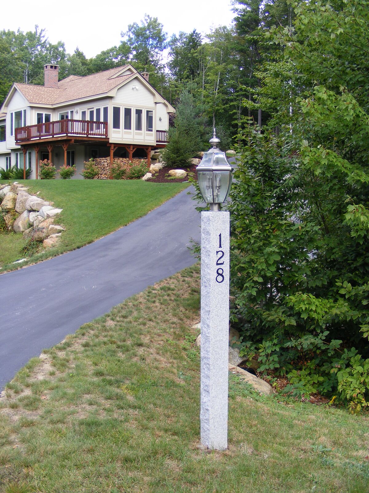 9 Ways to Light Up Your Landscape with Granite Lamp Posts | Swenson ...