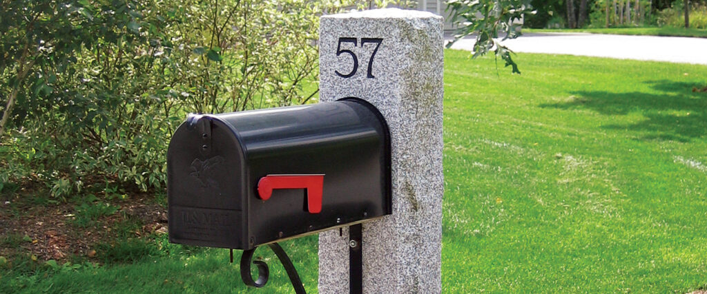 Granite Mailbox Posts - Swenson Granite Works
